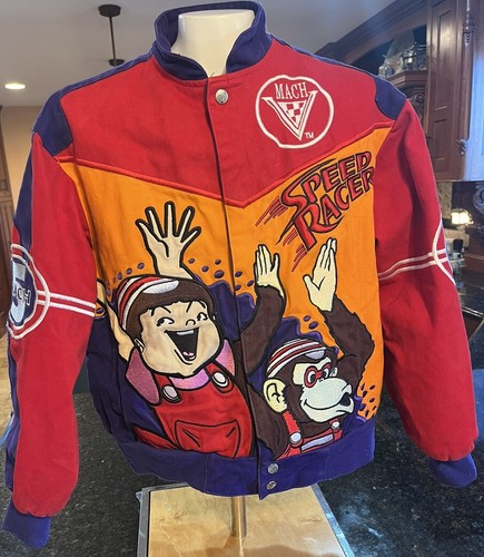 Speed Racer Kids Anime Mach 5 Snap Racing Jacket 2XL Youth Johny ...