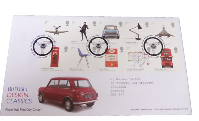 GB 2009 BRITISH DESIGN CLASSICS ILLUSTRATED FDC WITH LONGBRIDGE ...
