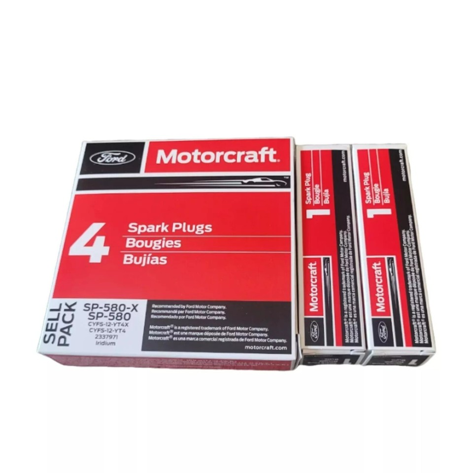 Set of 6: Motorcraft OEM Ford Iridium Spark Plugs SP-534 SP-580 CYFS-12 ...