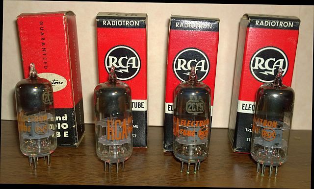 2CY5 RCA TUBE LOT OF (4) NOS VINTAGE TUBES - UNTESTED - NEW IN BOXES ...