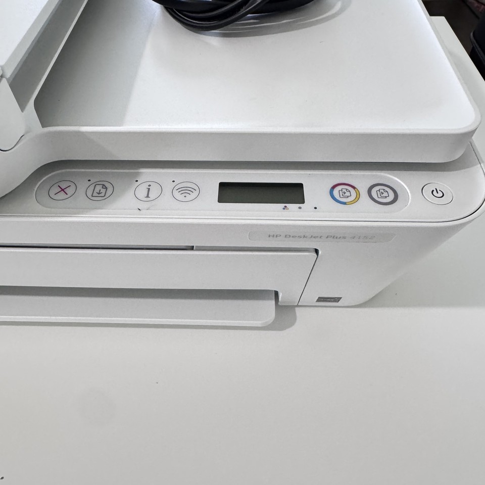 HP DeskJet Plus 4152 Wireless All-in-One Printer Scanner Copier White ...