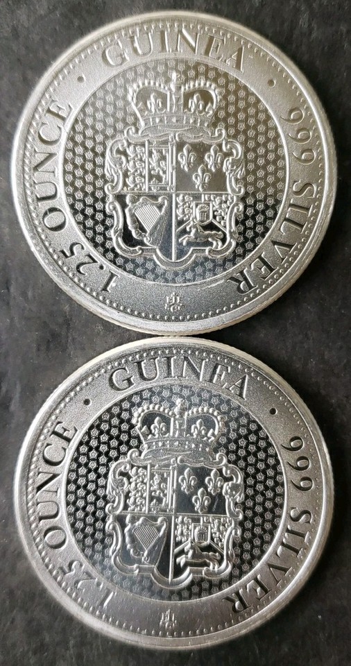 Two 2019 St. Helena 1.25 Pound 1.25oz Silver Guinea Coins | eBay