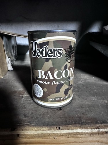 Lot Of Nine vintage Yoders, canned bacon 9 ounce sealed Survival ...