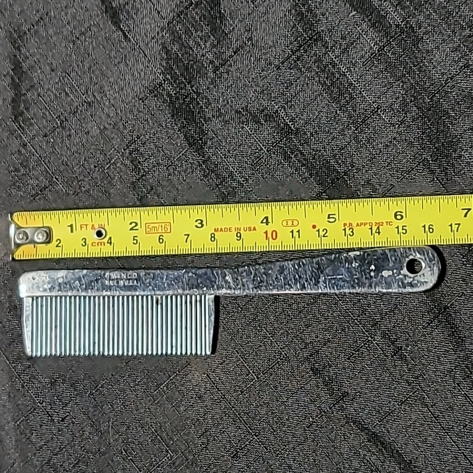 Vintage Twinco Metal Dog Comb Made in USA Stainless Steel Metal ...