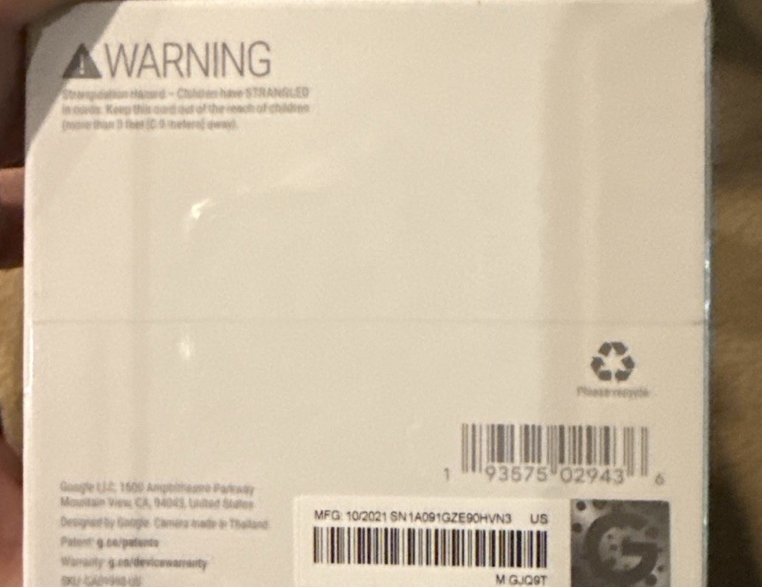 Google Nest Cam Indoor Wired (2nd Gen) – NEW SEALED – Never Opened. | eBay