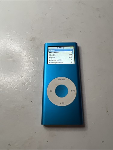 Apple iPod Nano A1199 4 GB 2nd Generation Blue (MA428LL/A) Tested And ...