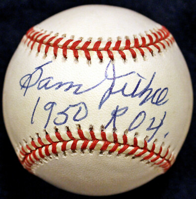 🔷 SAM JETHROE 1950 ROY SIGNED BASEBALL NEGRO LEAGUES 50 ROOKIE YEAR PSA ...