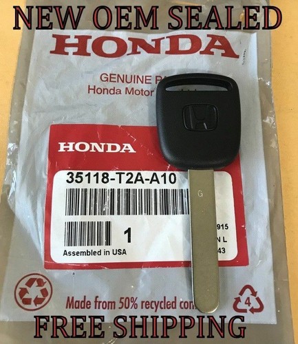 NEW OEM SEALED HONDA UNCUT G CHIP TRANSPONDER KEY BLANK 35118-T2A-A10 ...