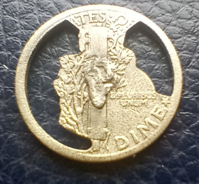 1936 Mercury Dime - Cut Out Background - Old US 90% Silver Coin ...