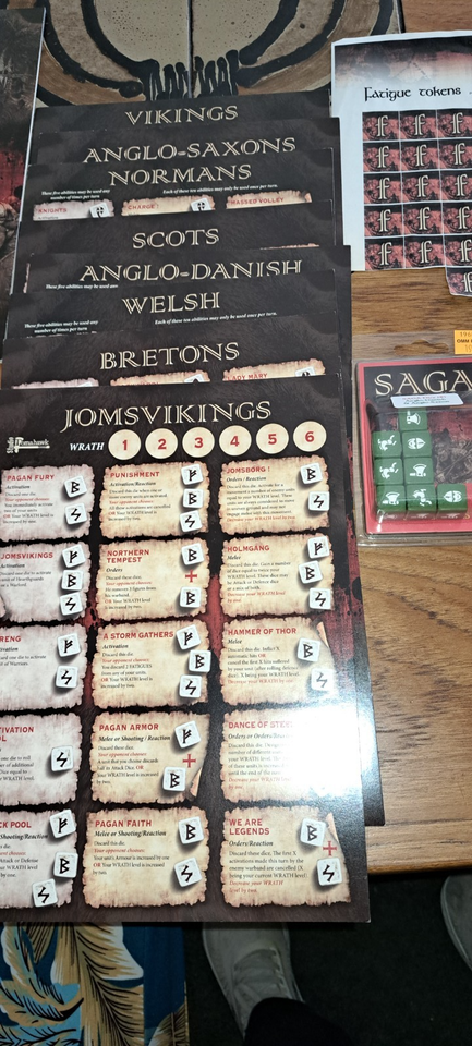 Saga rules with Northern Fury, Dice and extras | eBay