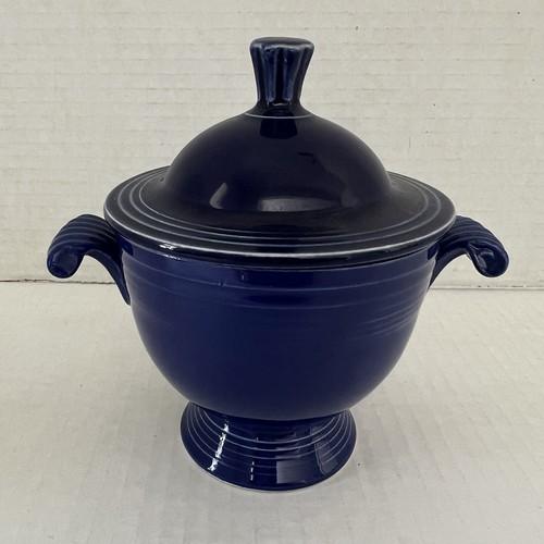 Vintage Fiesta Fiestaware Blue Sugar Bowl With Lid | eBay