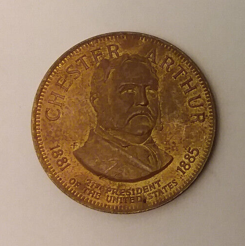 Chester Arthur 21st President Coin Medal Token 26mm | eBay