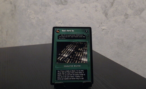 Star Wars CCG Bossk's Mortar Gun Dark Side Dagobah LP | eBay