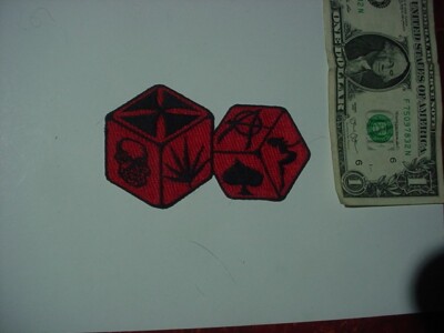 Patch - DICE (Red) (Iron-on) | eBay