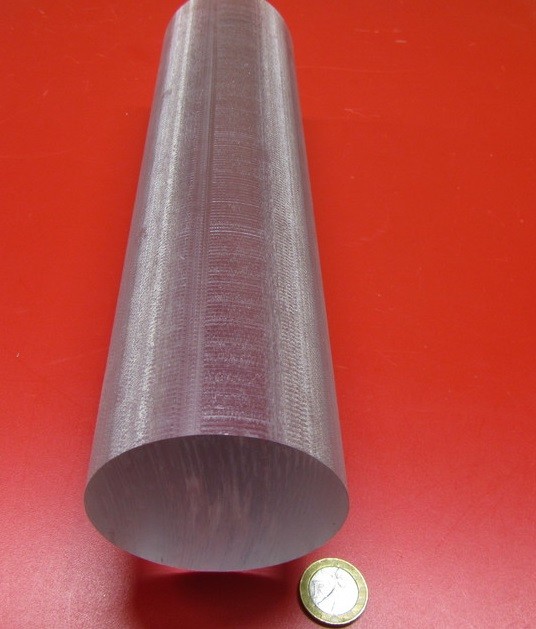 Polycarbonate Round Rod 3.0" Diameter x 24" Length, Natural Tint | eBay