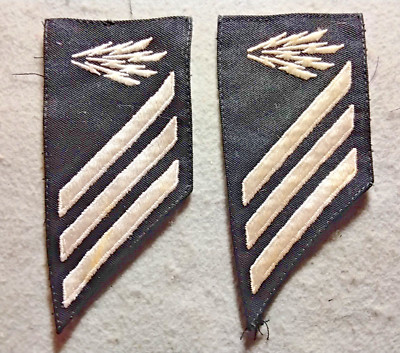 2 US WWII Navy Rate Radioman Seaman E-3 Striker rank Patches USN RMSN ...