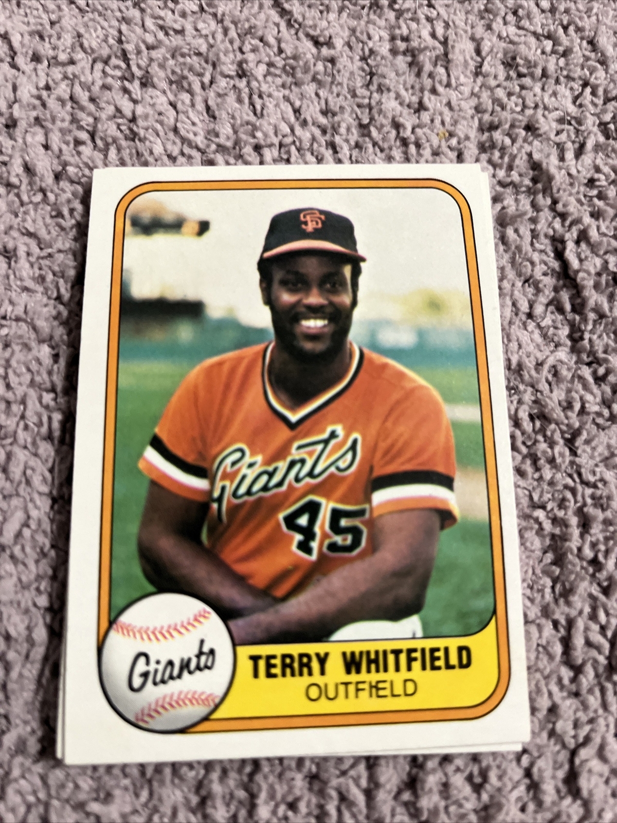 1981 Fleer #437 Terry Whitfield San Francisco Giants | eBay