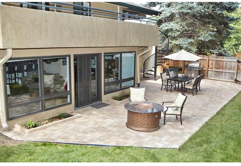 Patio Paver Base Panel 20 in. x 36 in. Textured Polypropylene Black 20 ...