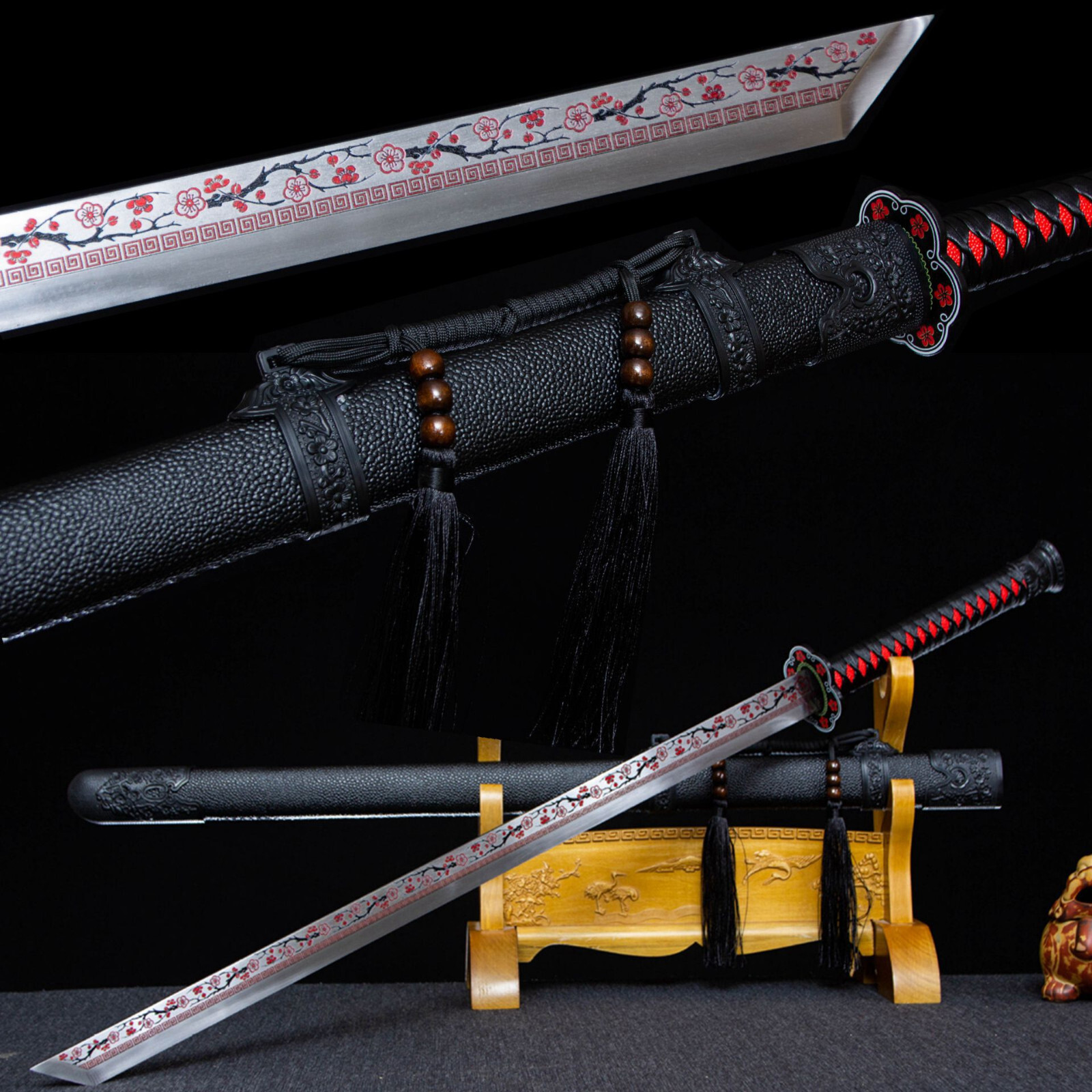 Hand Forging Full Tang Manganese Steel Blade Chinese Swords Katana ...