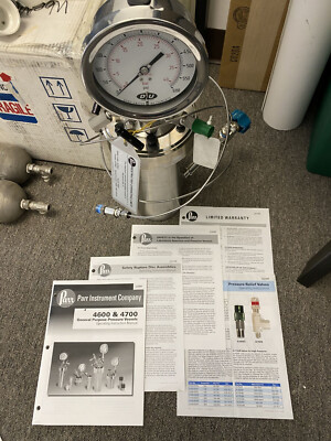 Parr Instrument High Pressure Reactor Vessel 1-Liter 4622 316SS ...