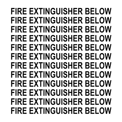 12 X FIRE EXTINGUISHER BELOW COACH BUS MINIBUS LEGAL 25MM PSV PCV ...