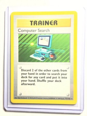COMPUTER SEARCH - 71/102 - SHADOWLESS Base Set - Pokemon Card - EXC ...