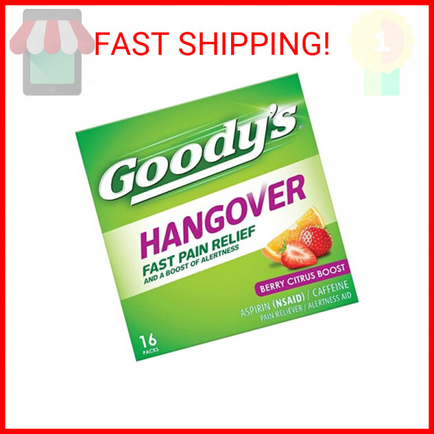 Goody's Hangover Powders, Fast Pain Relief & Boost Of Alertness, Berry ...