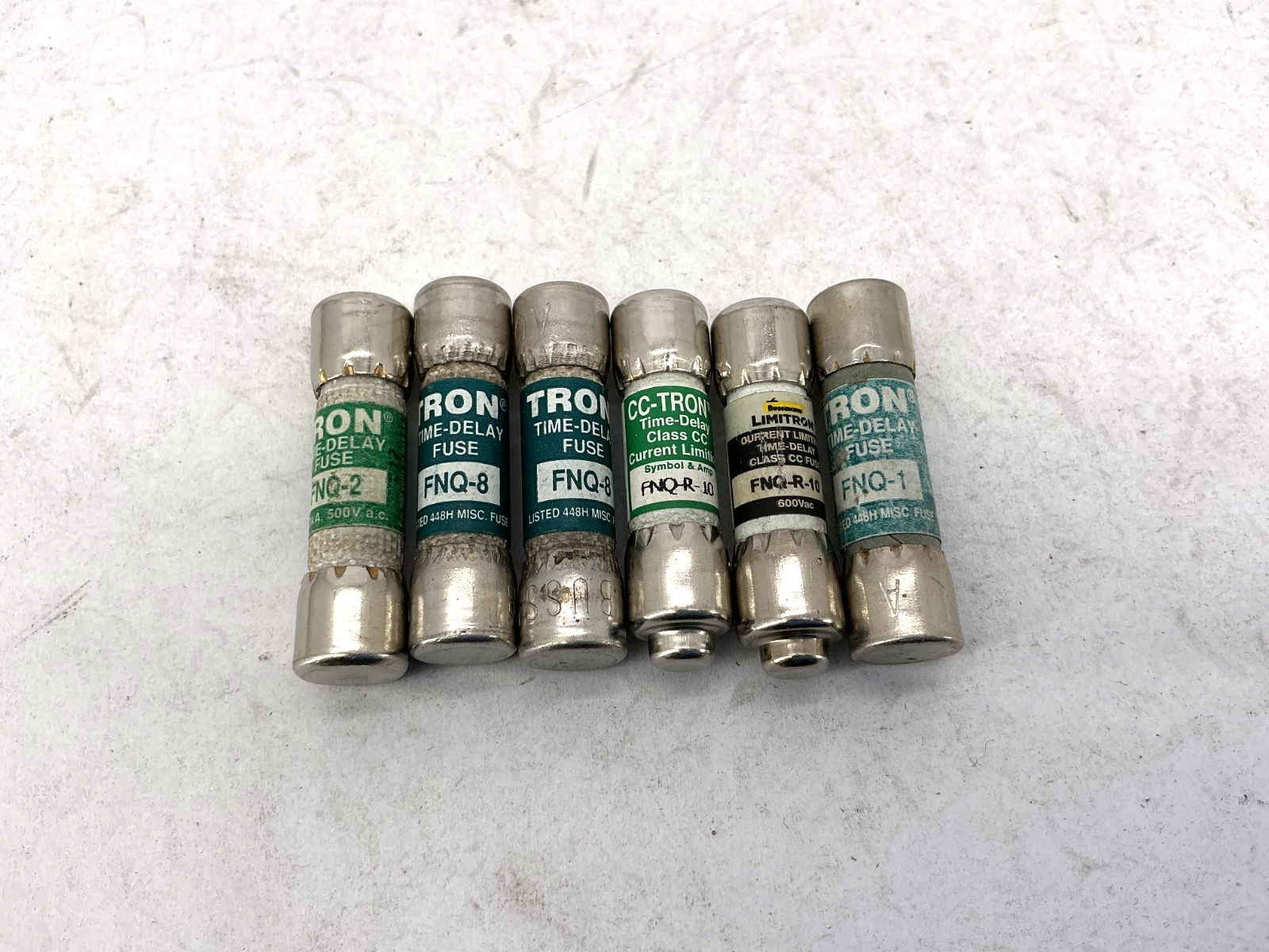 Lot of 6 New Assorted Bussmann FNQ Time-Delay Fuses 1, 2, 8 & R-10 | eBay