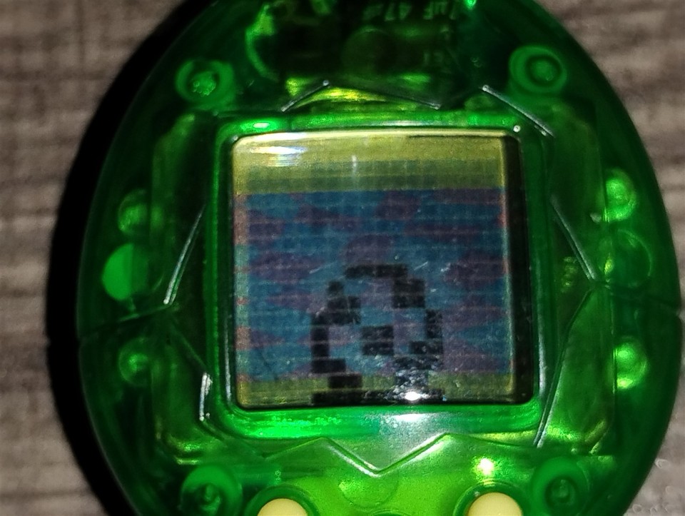 Genuine Tamagotchi Mini Bandai Virtual Pet Game Translucent Green ...