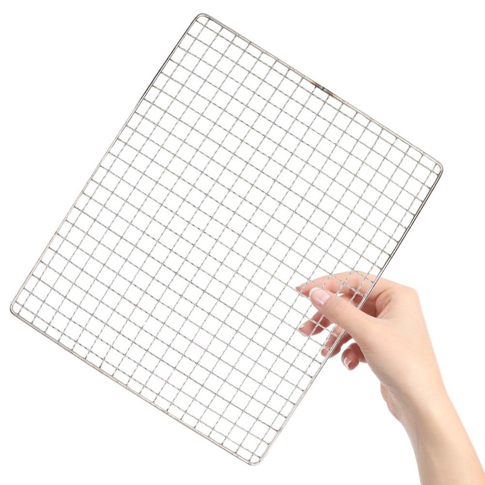 Stainless Steel Bbq Wire Mesh Grilling Rack For Outdoor Cooking ...