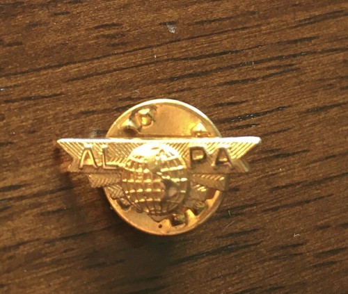 Vintage ALPA Airline Pilots Association Airline Trade Union Made 1/20 ...