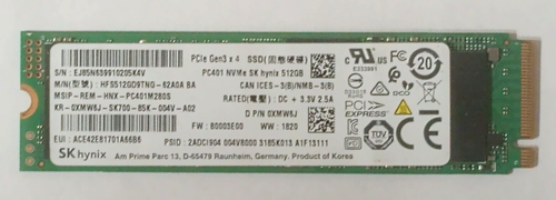SK Hynix HFS512GD9TNG-62A0A PC401 512 GB NVMe 2280 Solid State Drive ...