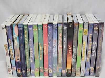 NEW Lot of 20 Disney DVDs SEALED Classics Animated Movies & Others Walt ...