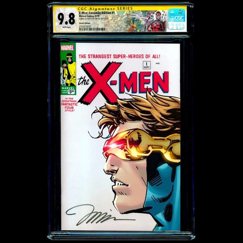 X-MEN #1 FACSIMILE EDITION CGC 9.8 SS JIM LEE ORIGINAL ART SKETCH - CYCLOPS | eBay
