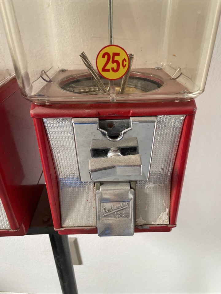 Vintage Northwestern dual-head gumball/candy vending machine | eBay