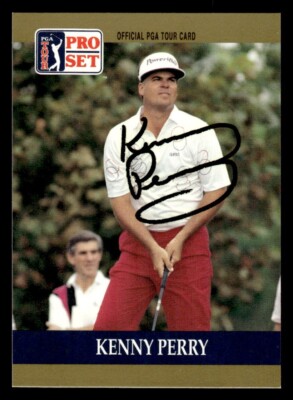 1990 Pro Set PGA Tour Golf #7 Kenny Perry Signed Auto Autograph (no COA ...