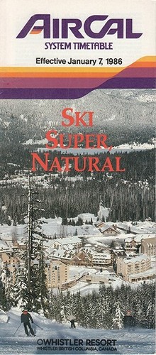 AirCal timetable 1986/01/07 | eBay