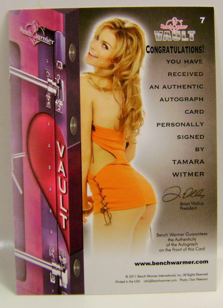 TAMARA WITMER PLAYBOY VAULT AUTO /5 BENCHWARMER 25 YEARS SERIES 2 2019 | eBay