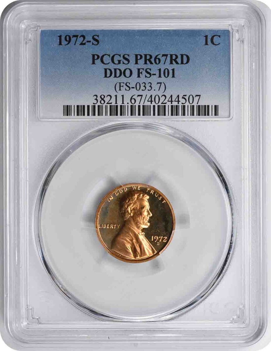 1972-S Lincoln Cent DDO FS-101 PR67RD PCGS | eBay