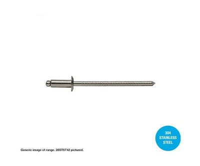 304 Stainless Steel Rivet 4mm 5/32" x 9.6mm - Box of 500 | eBay Australia