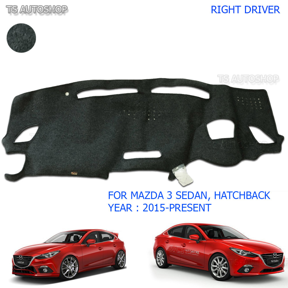 Dashmat Carpet RH Right Blk Dash Mat Cover Fit Mazda 3 Sedan Hatchback ...
