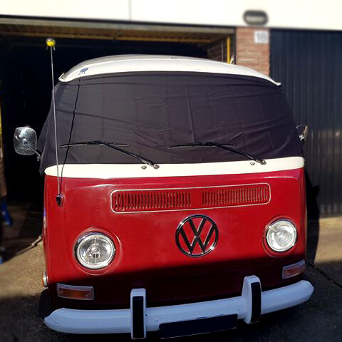 VW T2 Bay Window Camper Front Screen Curtain Wrap Cover Blinds ...