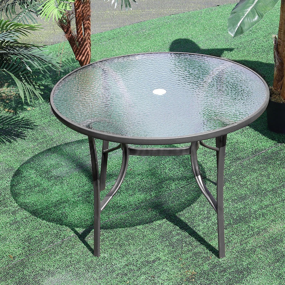 60-150cm Solid / Marble / Stone Garden Outdoor Patio Bistro Glass ...