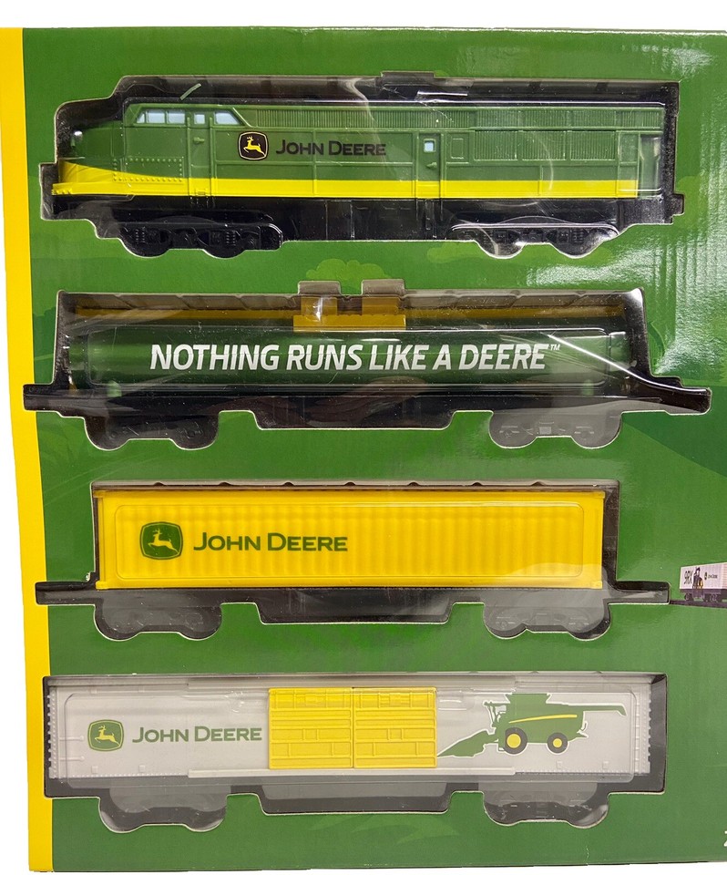 Lionel John Deere Battery Operated Diesel Train Set 711982 Brand New ...