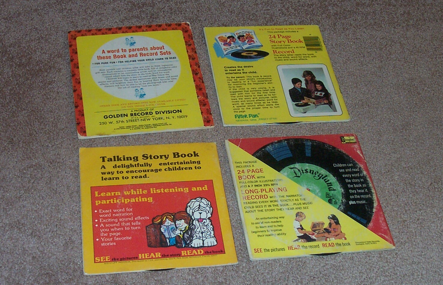 Child's Record Player with 10 vintage children records | eBay