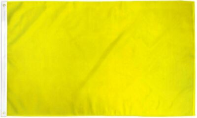 6X10 FT HUGE YELLOW Solid Color Flag Blank Flag SUPER POLY 100D FADE ...