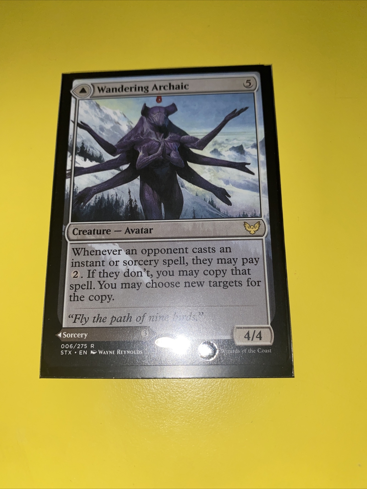 MTG Wandering Archaic Explore the Vastlands Promo Pack: Strixhaven 006/ ...