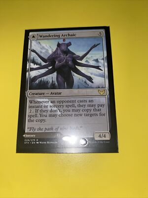 MTG Wandering Archaic Explore the Vastlands Promo Pack: Strixhaven 006/ ...
