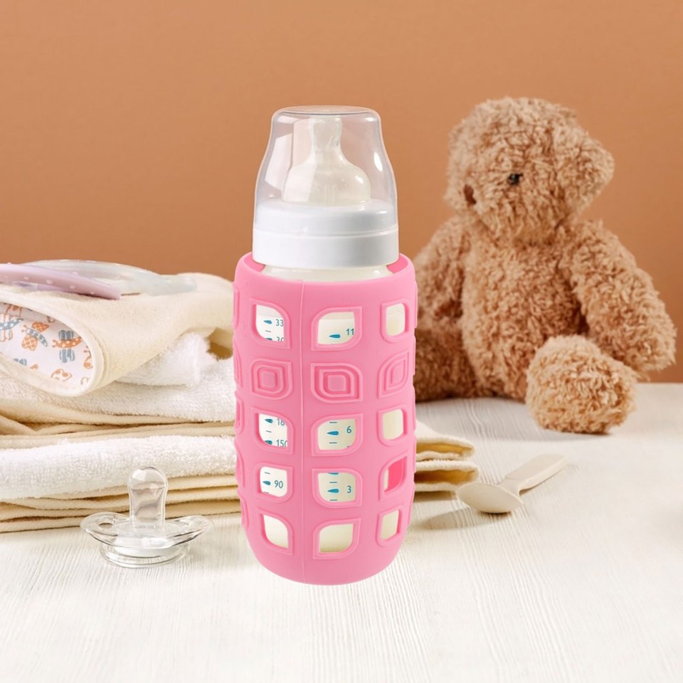 4Pcs Water Bottle Protector Silicone Bottle Protector Glass Cup Cover ...