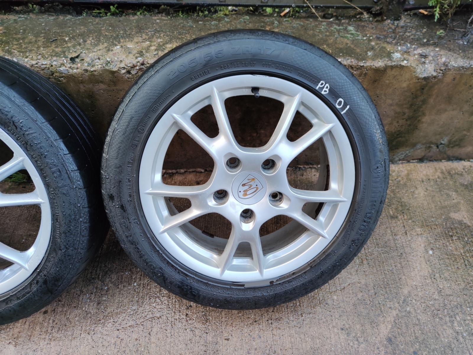 PORSCHE BOXSTER CAYMAN 987 SET OF 4 17" ALLOY WHEELS WITH TYRES 235/50 ...